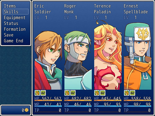 Menu Layout | Galv's RPG Maker Scripts & Plugins